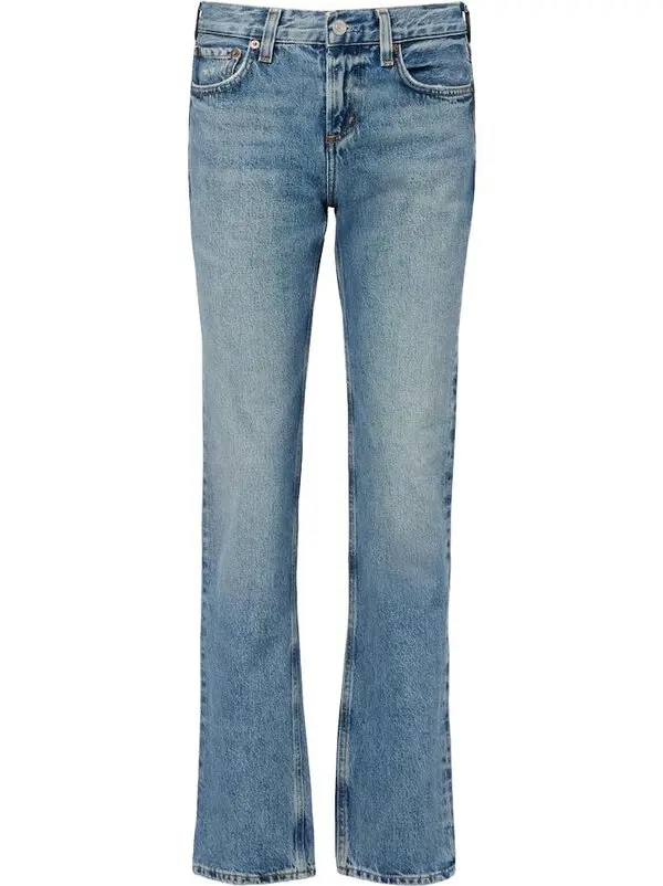 AGOLDE Low-rise Slim Jeans - Blue