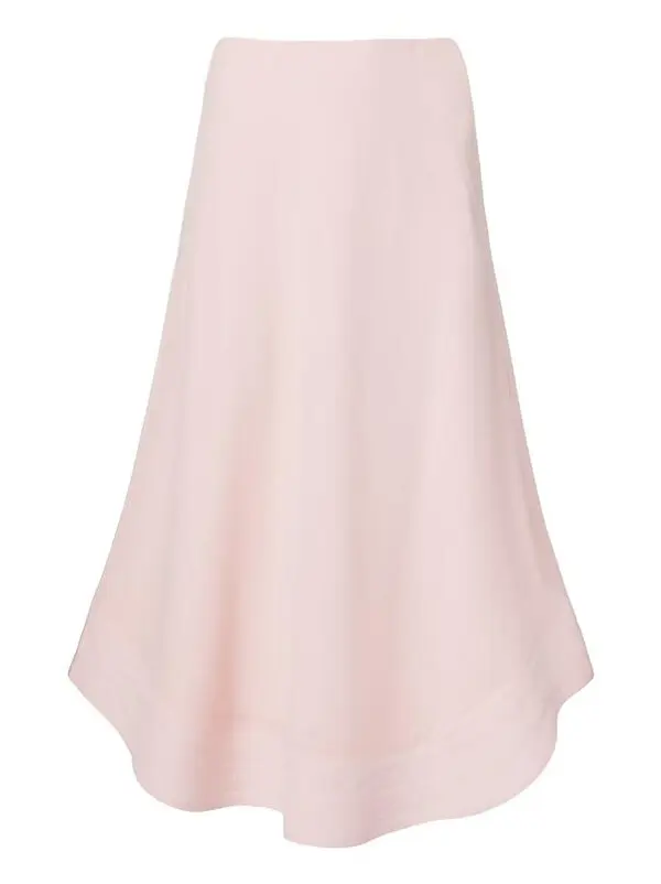 Stella McCartney Silk Midi Skirt - Pink