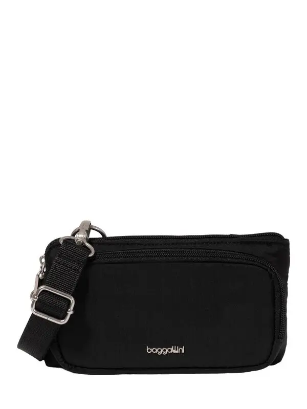 BAGGALLINI Securtex Anti-theft Mini Wallet Crossbody - Black