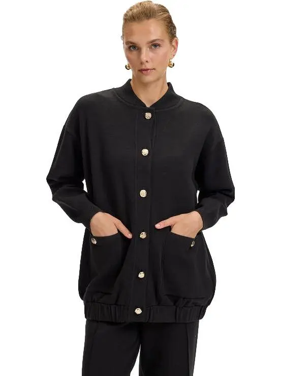 EXQUISE Barbara Knit Cardigan - Black