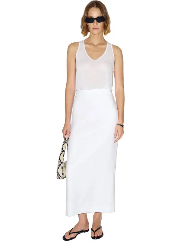 REFORMATION Petites Lydia Linen Skirt - Ivory