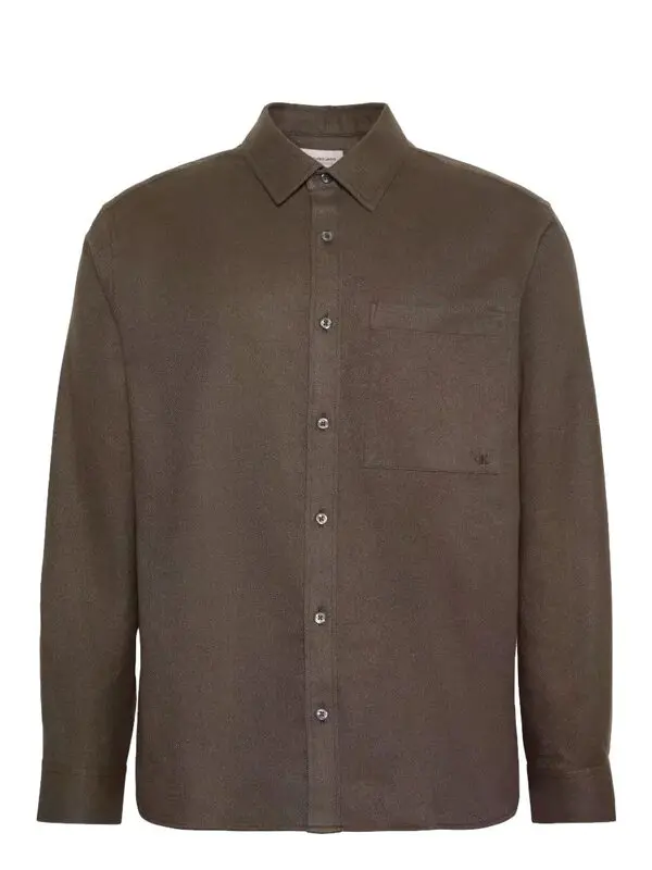 Calvin Klein Chest-pocket Long-sleeve Shirt - Green
