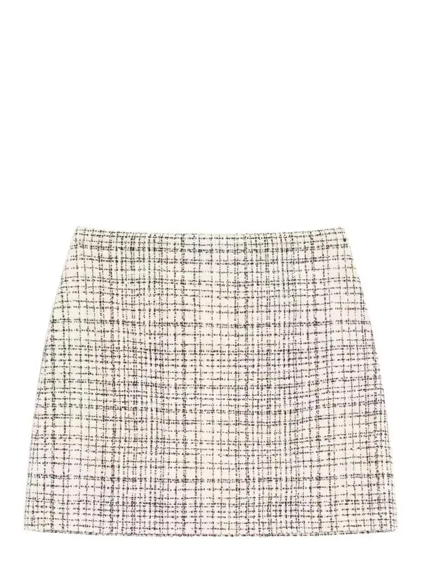 Valentino Garavani Square Tweed Miniskirt - Neutrals