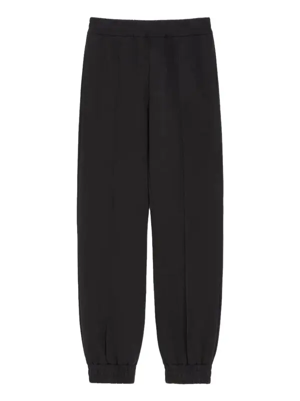 Valentino Garavani Cotton Jogging Pants With Vgold - Black