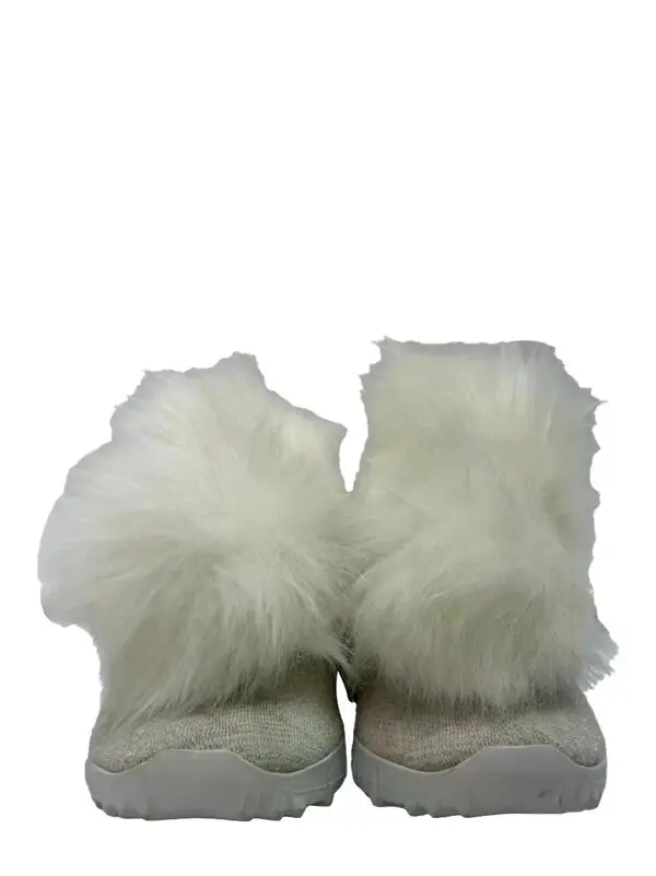 JIMMY CHOO Norway Pom-pom Sneakers - White