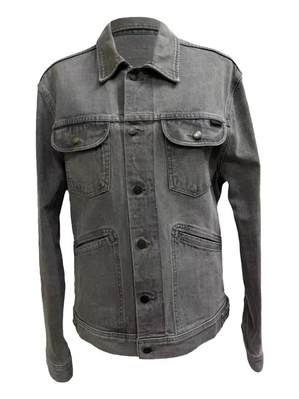 TOM FORD Buttoned Denim Jacket - Grey