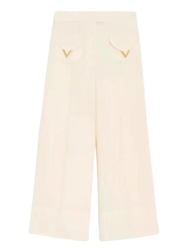 Valentino Garavani Crepe Couture Trousers - Neutrals