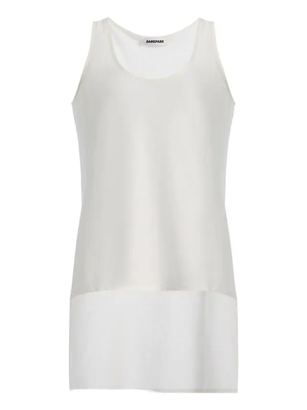 DARKPARK Ivy Cotton Jersey Tank Top - White
