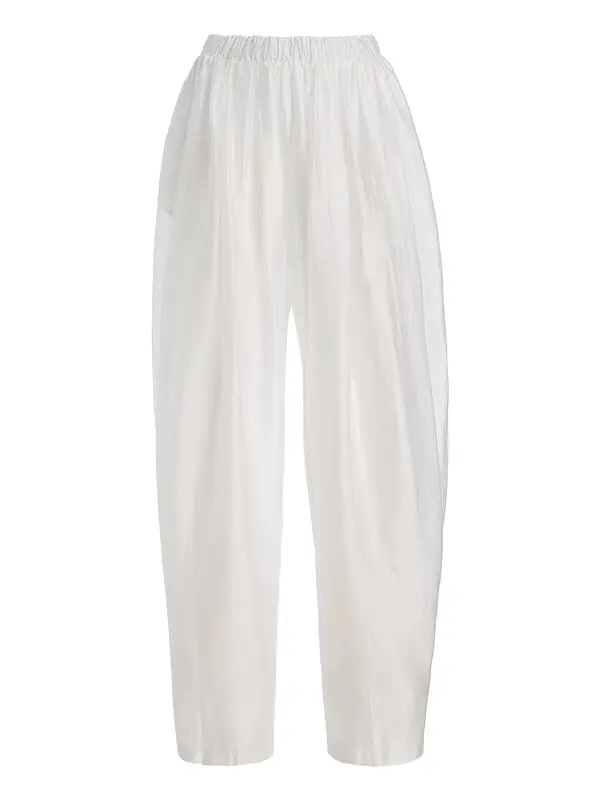 DARKPARK Simona Voile Balloon Pants With Detachable Culotte - White