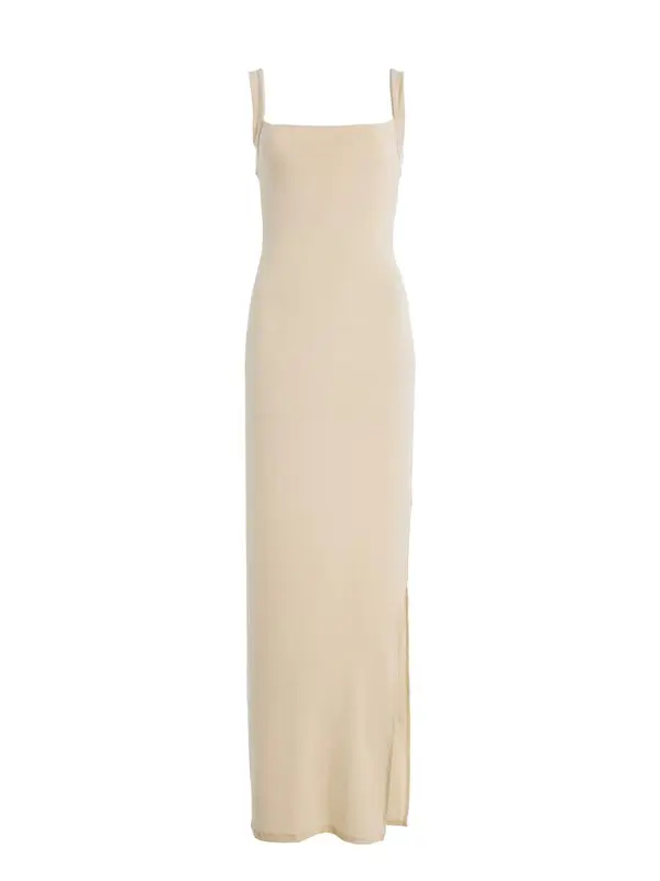 ANEMOS Square-neck Jersey Maxi Tank Dress - Ivory