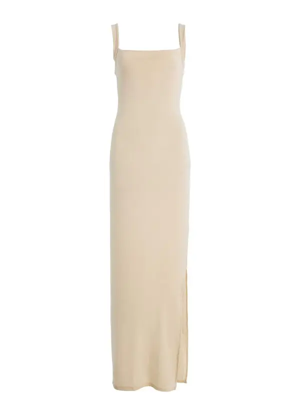 ANEMOS Square-neck Jersey Maxi Tank Dress - Ivory