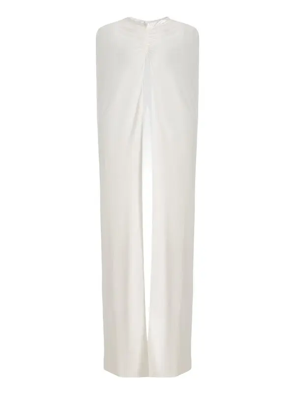 DARKPARK Auroroa Cotton Jersey Long Cape - White