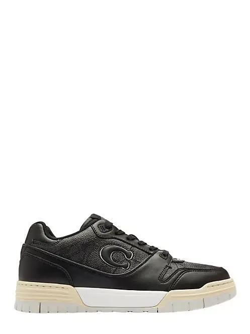 COACH C Soho Leather Sneakers - Charcoal/black