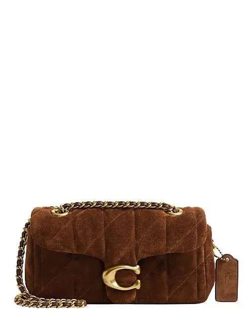 COACH Tabby 26 Quilted Suede Shoulder Bag - Warm Brown