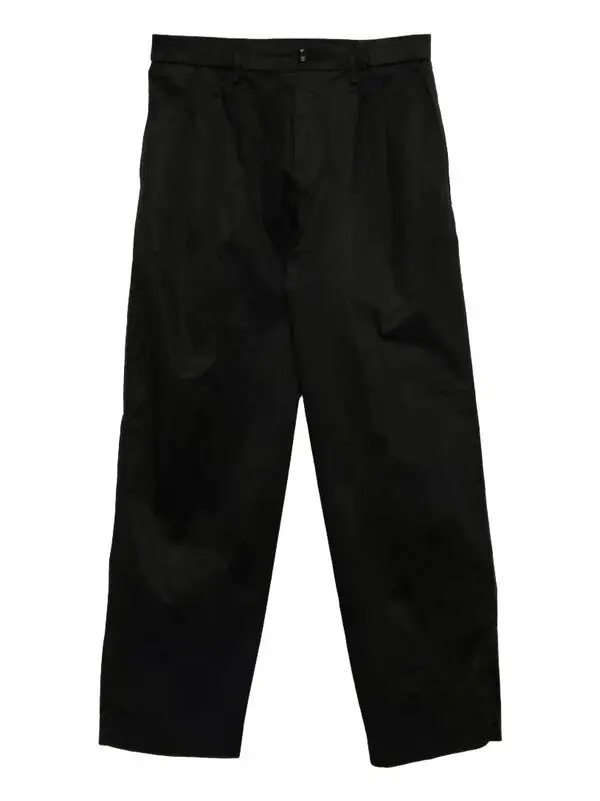 LES HOMMES Pleated Tailored Trousers - Black