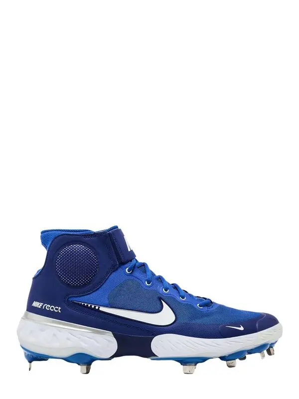 Nike Alpha Huarache Elite 3 Mid Athletic Cleats - Blue