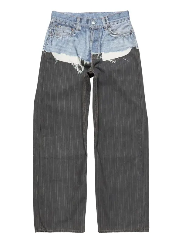 Acne Studios Tailored Striped Trousers - Blue