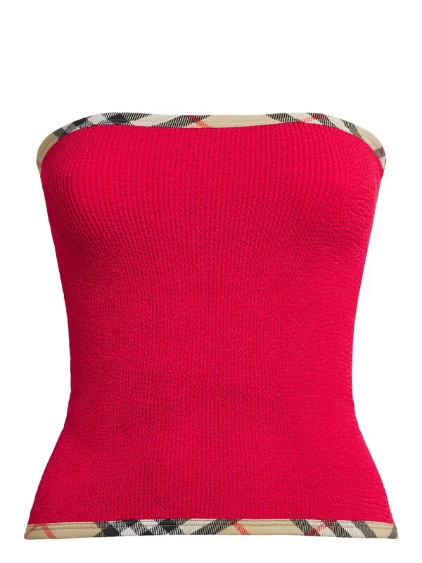 BURBERRY X HUNZA G Hunza G X Burberry Devyn Skirt/bandeau Top - Red