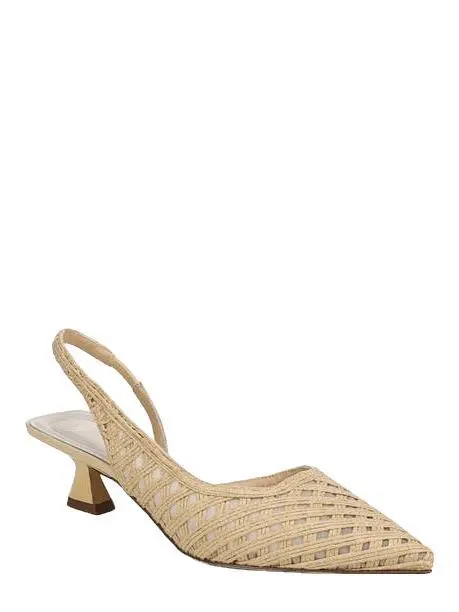 Franco Sarto Devin Slingback Kitten Heel Pumps - Natural