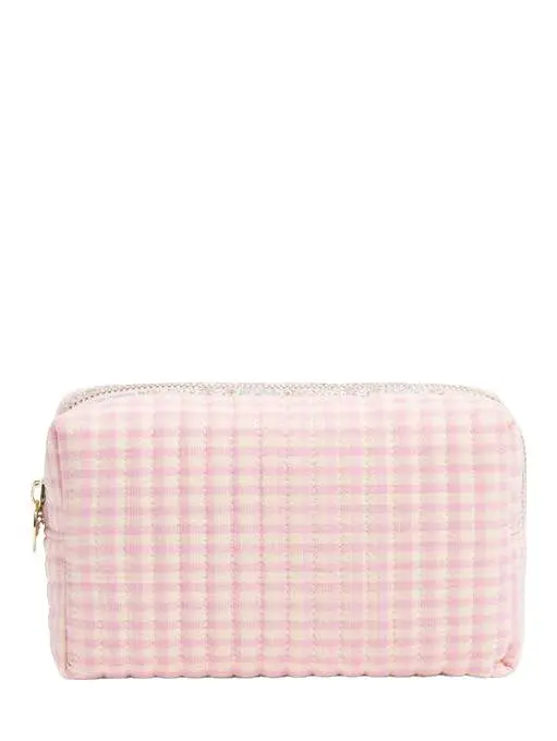 Stoney Clover Lane X Liberty Small Quilted Cotton Pouch - Rose Gingham