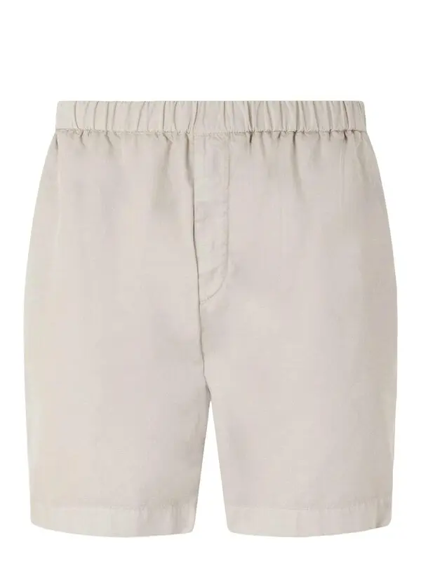 Boglioli Straight-leg Cotton-blend Twill Shorts - Beige