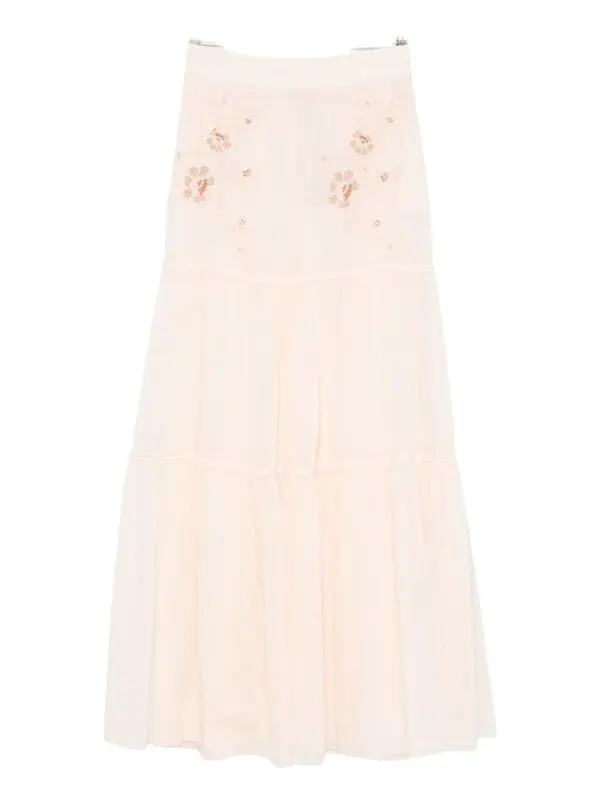 Ermanno Scervino Tiered Maxi Skirt - Pink