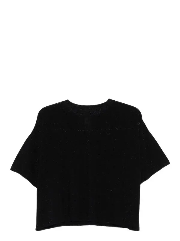 Fabiana Filippi Shimmer Effect Cotton T-shirt - Blue