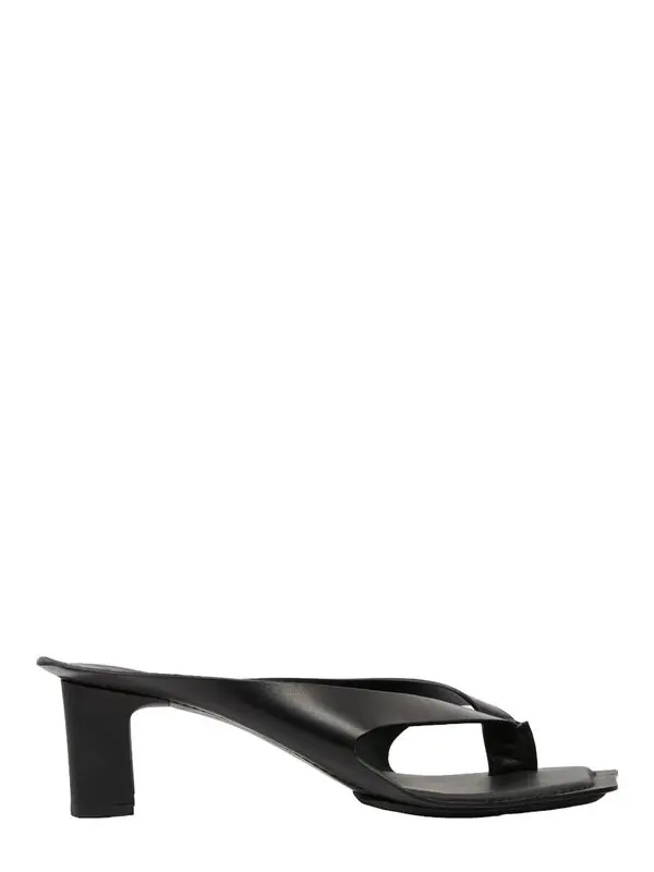 MAISON MARGIELA Leather Thong Sandals - Black