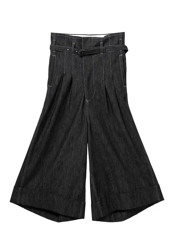 Junya Watanabe Cotton Wide-leg Trousers - Black