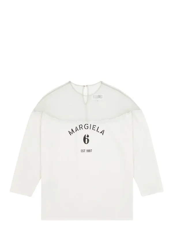 MAISON MARGIELA Logo Cotton T-shirt - White