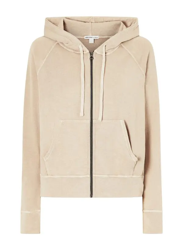 JAMES PERSE French Cotton-terry Hoodie - Brown