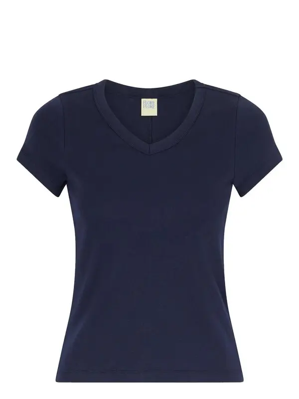 FLORE FLORE Jill Baby Organic Cotton-jersey T-shirt - Blue