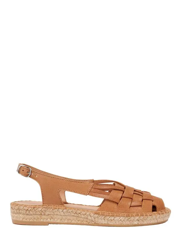 NAGUISA Etel Espadrille Sandals - Brown