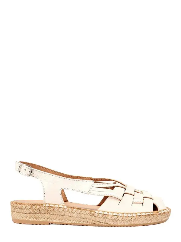 NAGUISA Espadrille Sandals - White