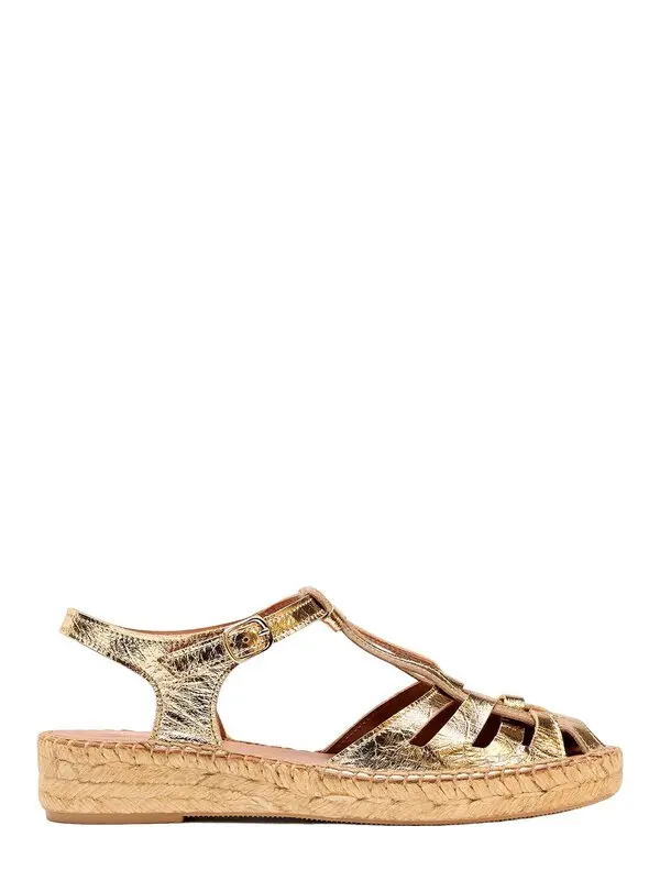 NAGUISA Bemol Light Espadrille Sandals - Gold