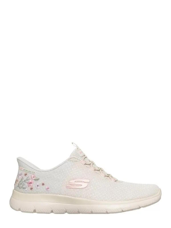 Sketchers Slip-ins Summits Spring Blossom Sneakers - Natural
