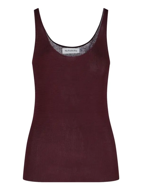THE FRANKIE SHOP Rivo" Knit Tank Top - Red