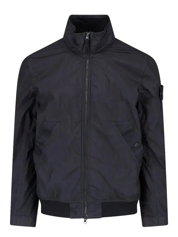 Stone Island Crinkle Reps Ny Jacket - Black