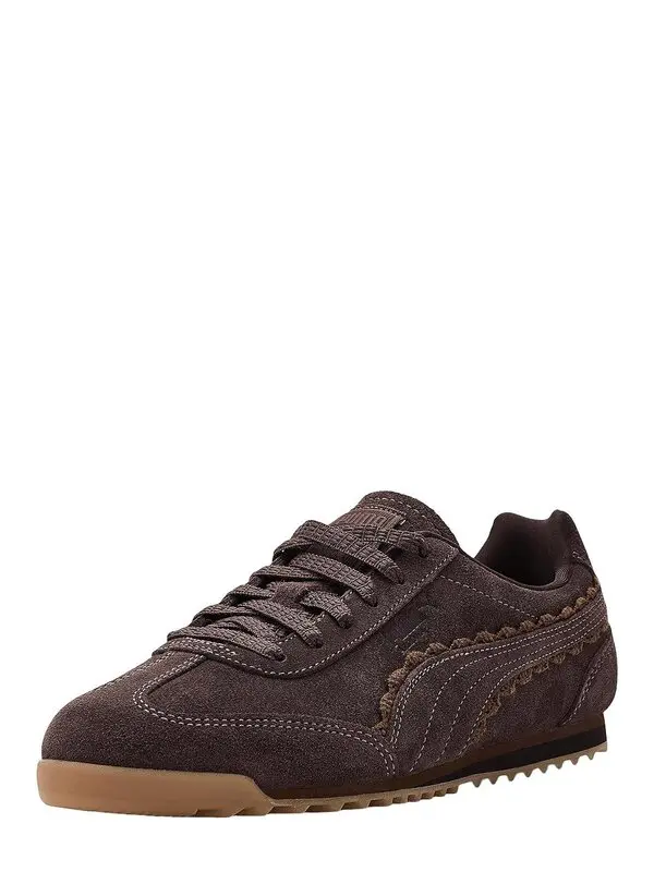 PUMA Arizona Lace Up Suede Sneakers - Brown