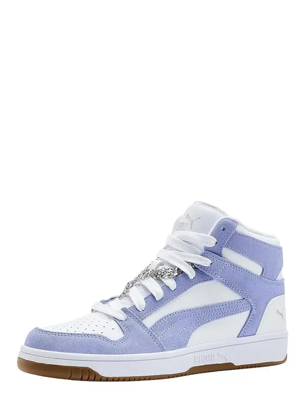PUMA Rebound Layup Spring Bling Mid Shoes - White