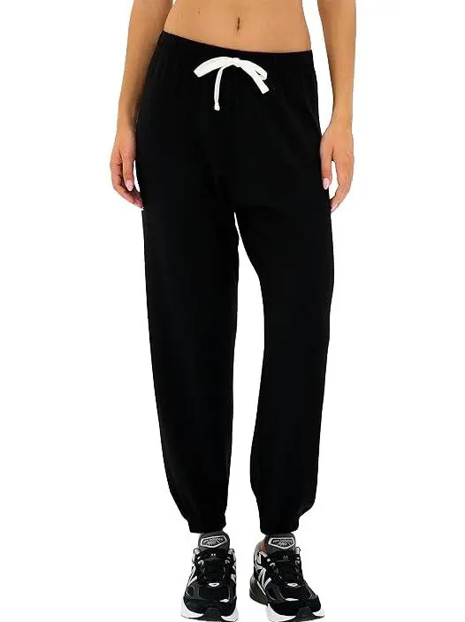 Splits59 Andie Oversized Fleece Sweatpants - Black