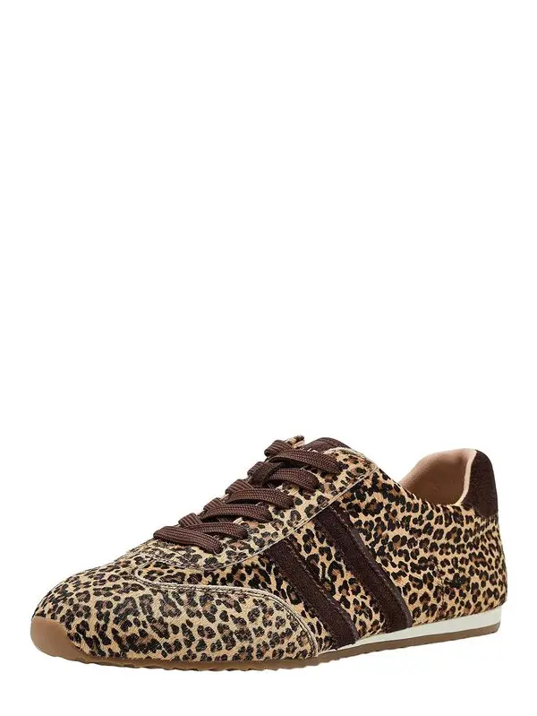 J/SLIDES NYC Peggy Lace-up Sneakers - Brown Leopard