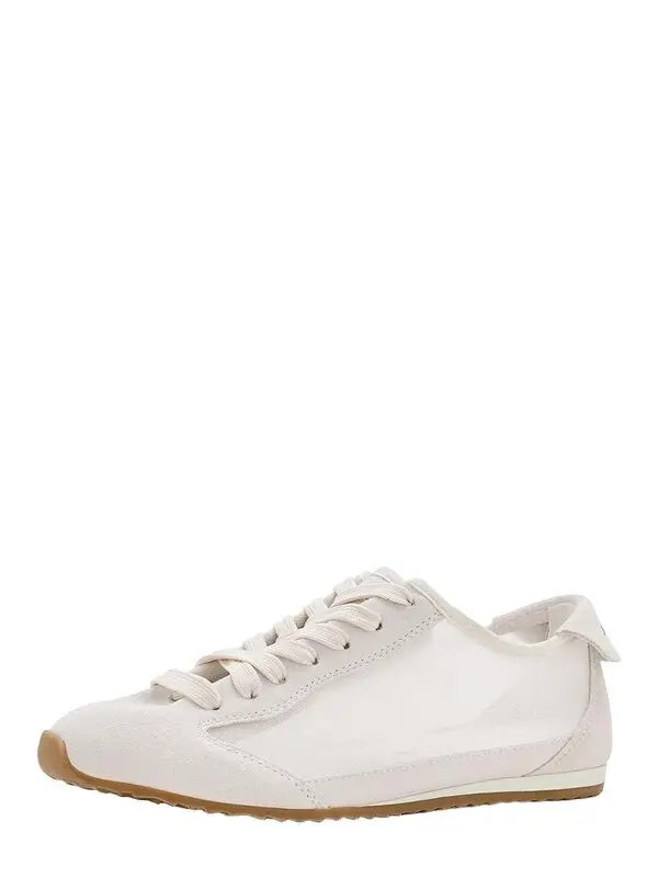 J/SLIDES NYC Paz Suede And Mesh Lace-up Sneakers - White