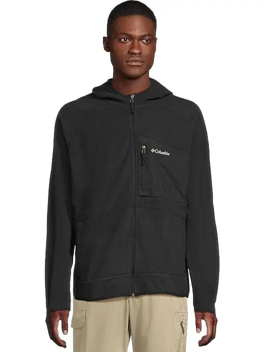 Columbia Fast Trek Hooded Full Zip Fleece Jacket - Black