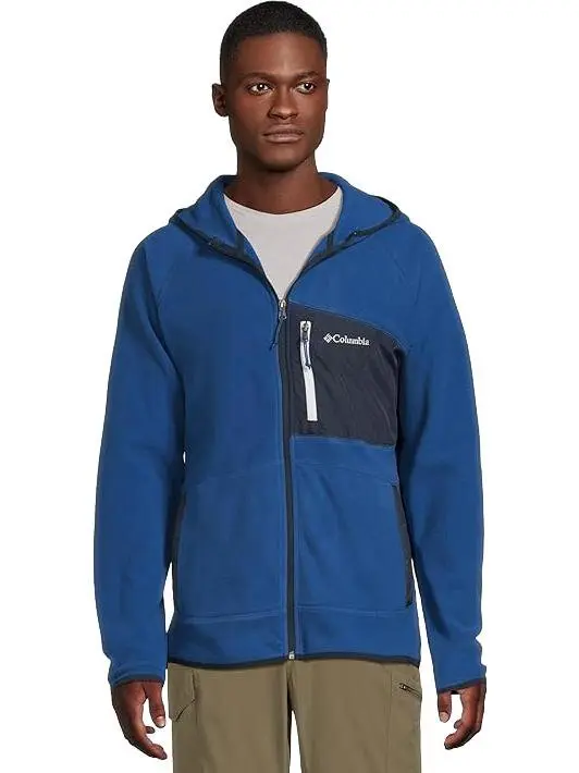 Columbia Fast Trek Hooded Full Zip Fleece Jacket - Blue