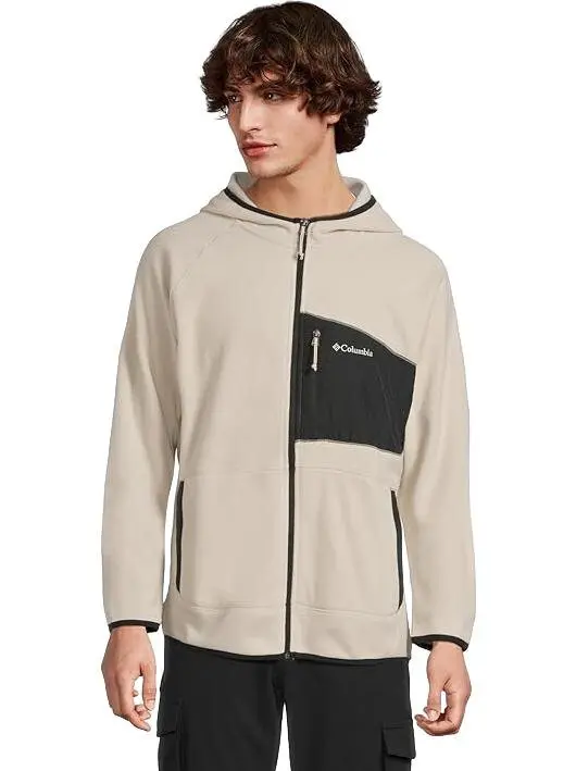 Columbia Fast Trek Hooded Full Zip Fleece Jacket - Gray