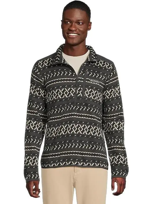 Columbia Sweater Weather Printed Half Zip Ii Jacket - Gray