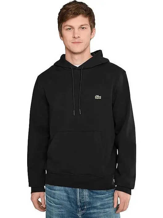 Lacoste Cotton Fleece Hoodie - Black