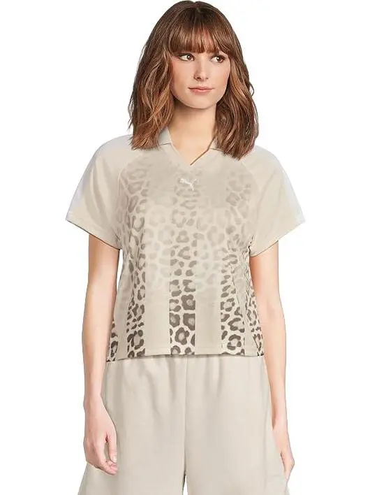 PUMA T7 Leo Luxe Relaxed Soccer Jersey All Over Print T-shirt - Multi
