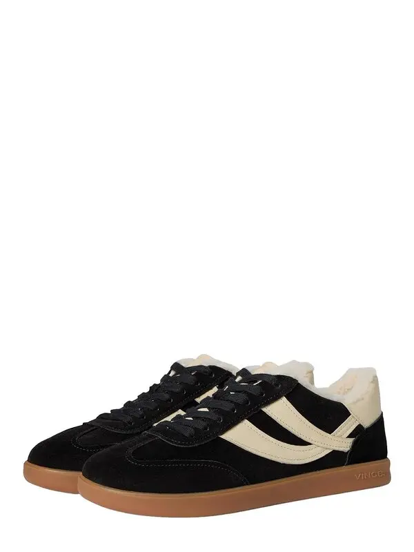 Vince Oasis Shearling Lace-up Shoes - Black